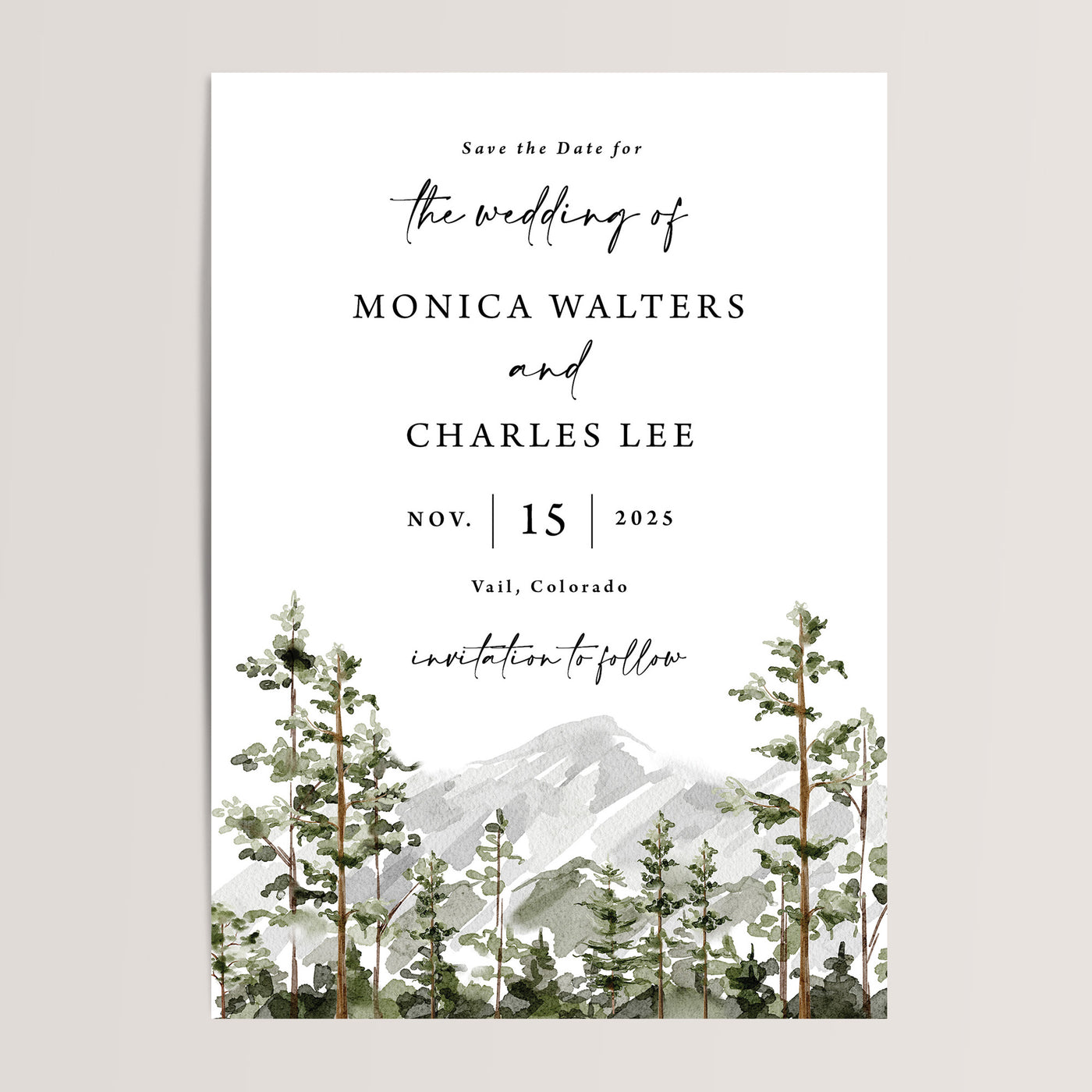 Save the Dates – Olive Invites